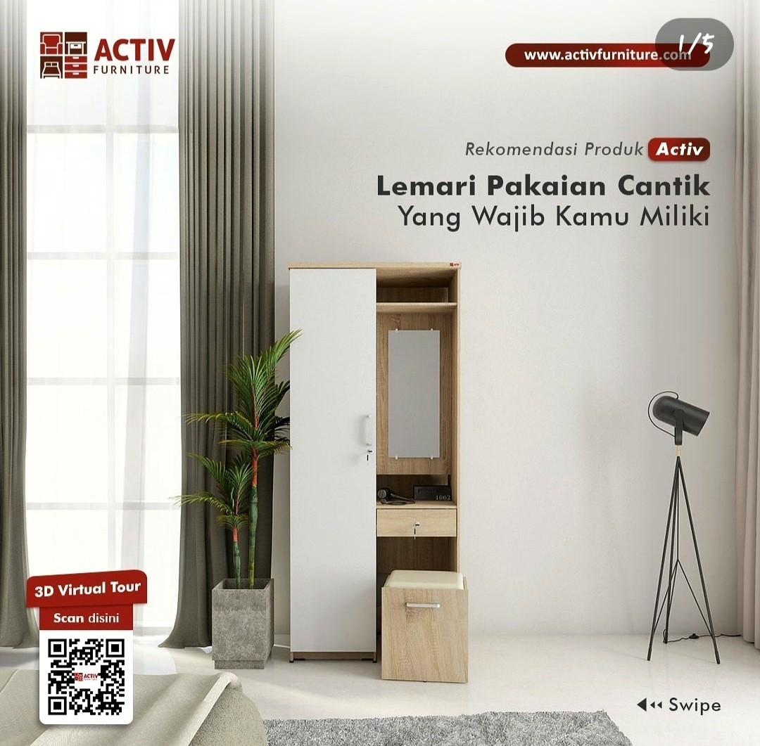 Lemari Pakaian Activ Spin LPMR 201, Perabotan Rumah di Carousell