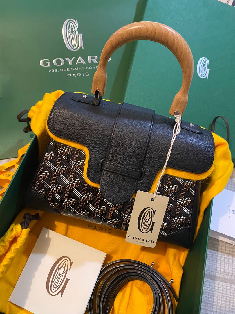 Like new! Authentic Goyard Mini Souple Saigon in Black, Luxury, Bags ...