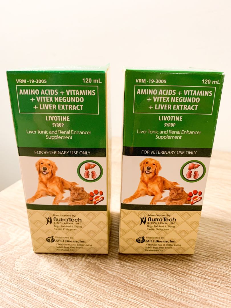Combo LIVOTINE Syrup 120ml (Liver Supplement) for Dogs and Cats, Pet ...