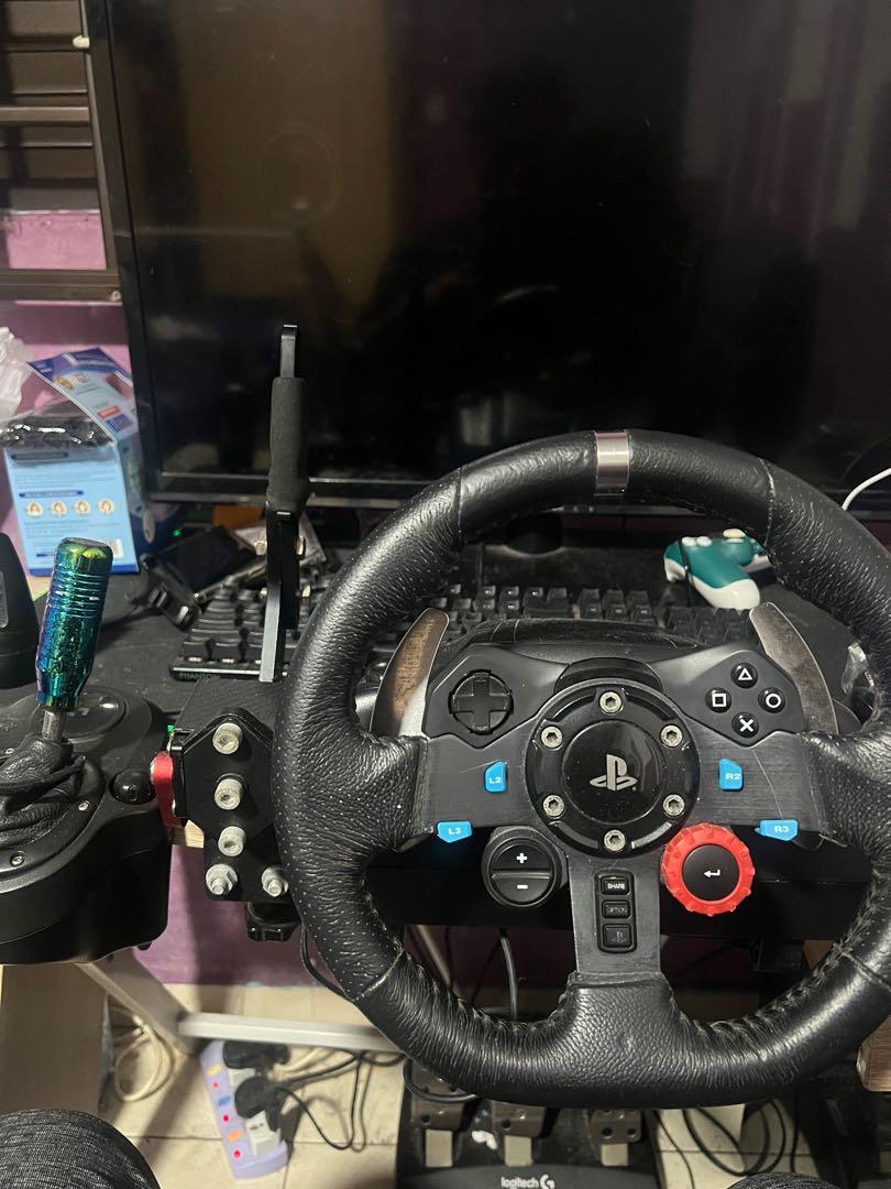 Logitech G29 with H shifter and Handbrake Hydro, Video Gaming, Gaming ...