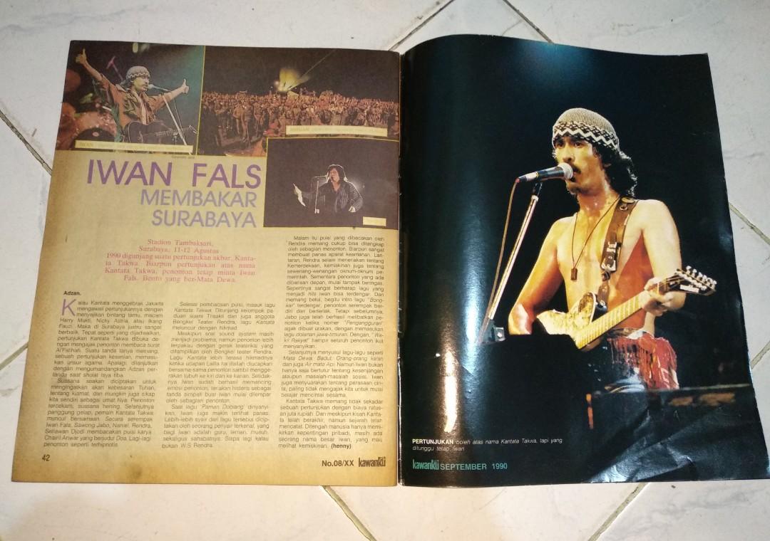 MAJALAH KAWANKU TAHUN 1990 (Poster Iwan Fals), Buku & Alat Tulis, Majalah & Lainnya di Carousell