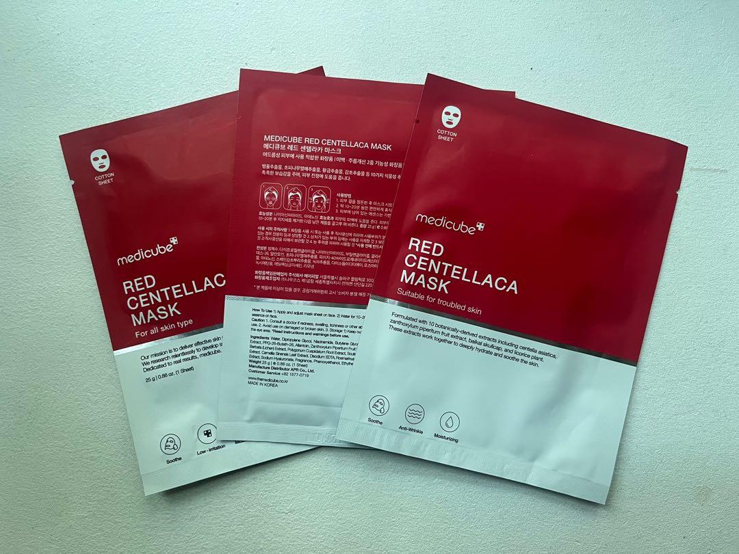 Medicube Red Centellaca Mask (Original Retail Price: $6/sheet), Beauty ...