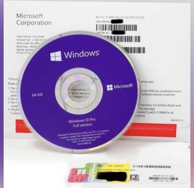 Microsoft Windows 10 Pro 64-Bit OEM English International - DSP OEI DVD ...