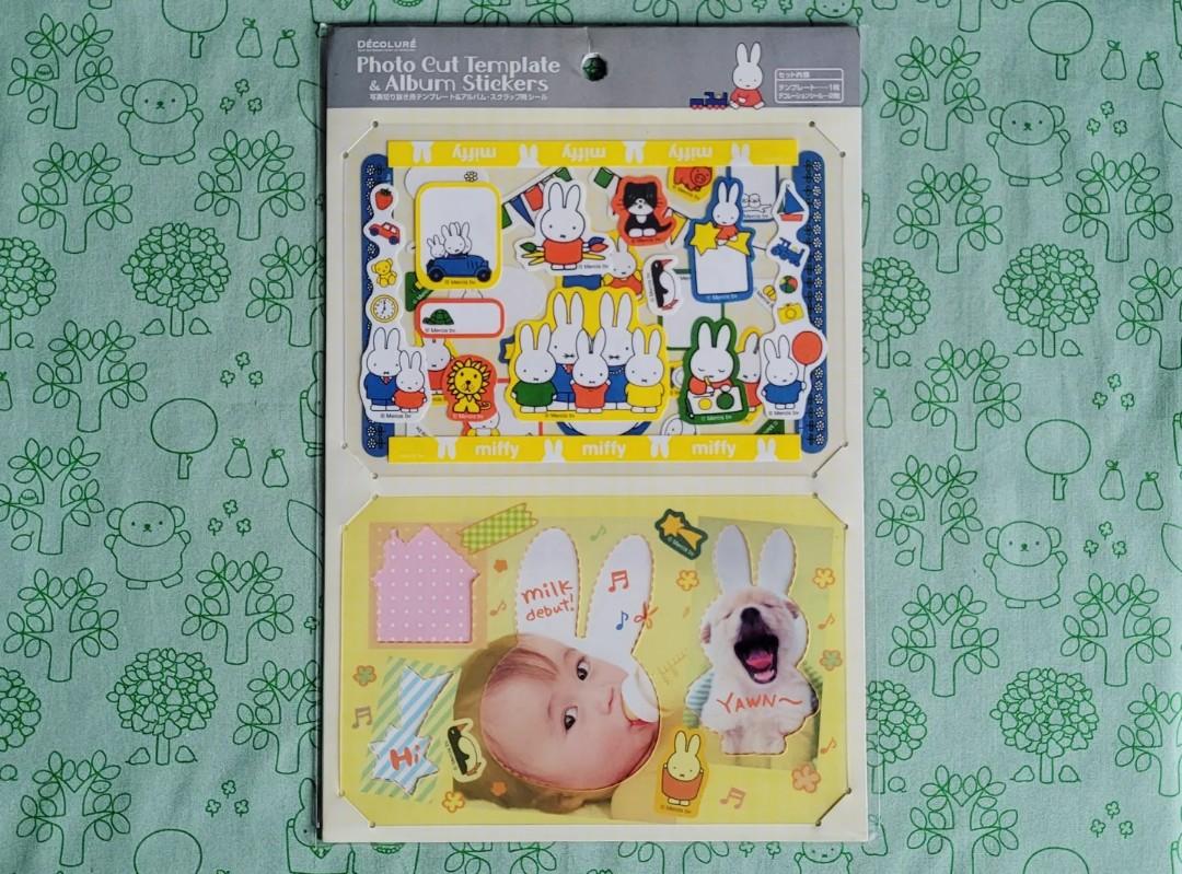 miffy photo cut template & album stickers 照片剪切模板和相簿貼紙 生活照片 家居裝飾 兒童用品 小 ...