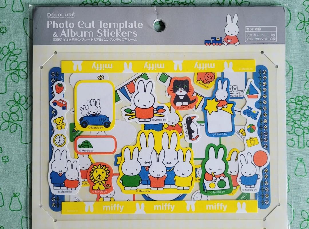 miffy photo cut template & album stickers 照片剪切模板和相簿貼紙 生活照片 家居裝飾 兒童用品 小 ...