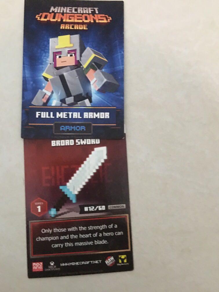 Minecraft dungeons cards, Hobbies & Toys, Toys & Games on Carousell