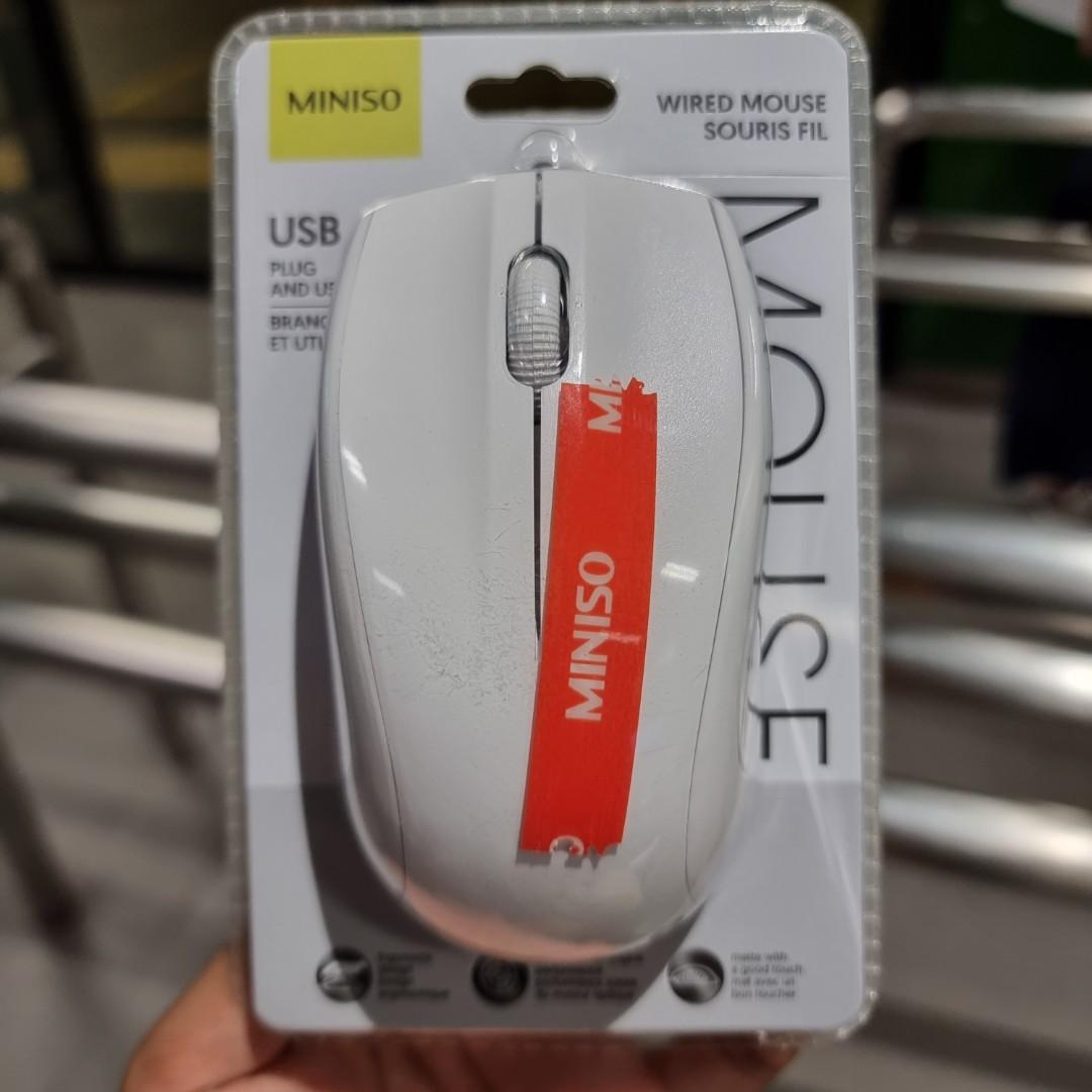 Miniso Wired Mouse, Computers & Tech, Parts & Accessories, Mouse ...