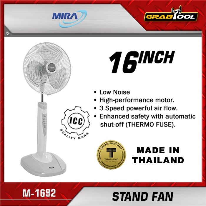 Mira Industrial Stand Fan, Furniture & Home Living, Lighting & Fans ...