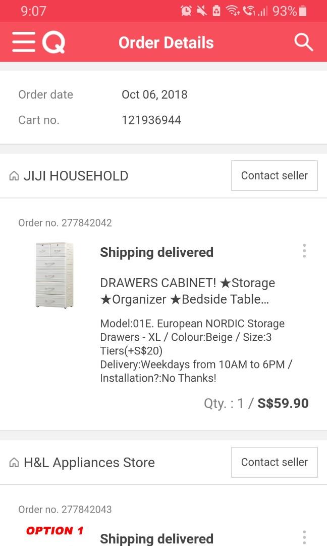 MOVE OUT SALE - drawer cabinet 3 tiers, Furniture & Home Living ...