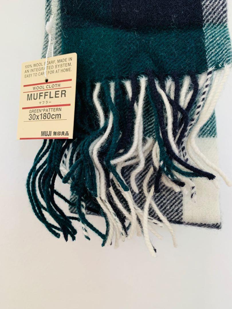 Muji Wool Scarf Muffler BNWT, Women's Fashion, Coats, Jackets and ...