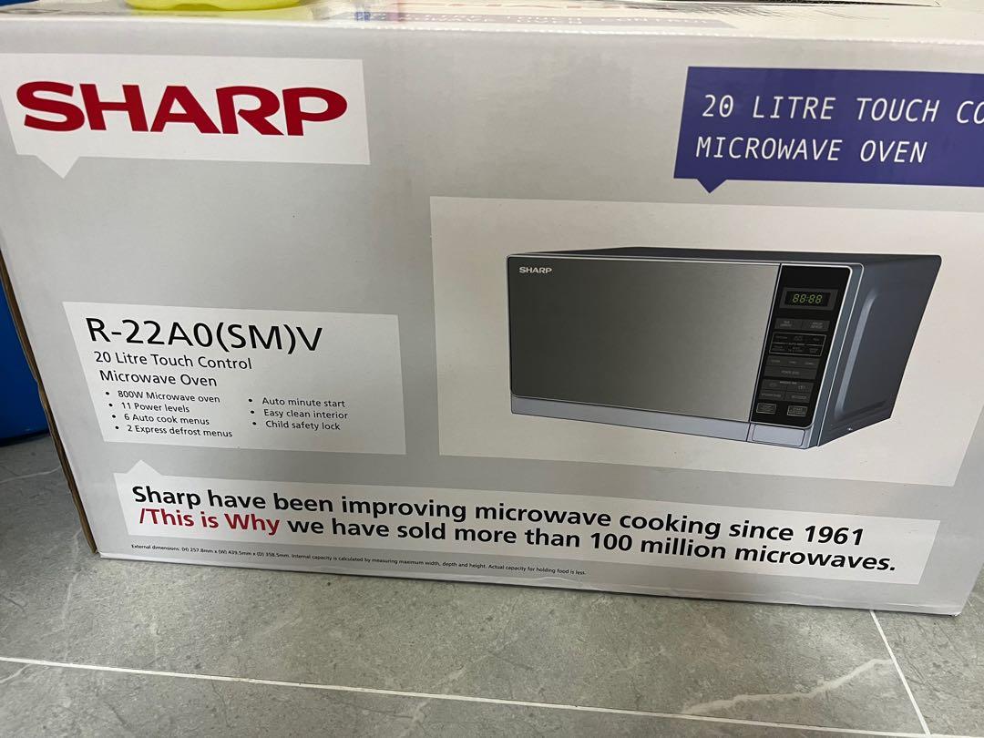 New Sharp 20L Microwave Oven R-22A0, digital button and display ...