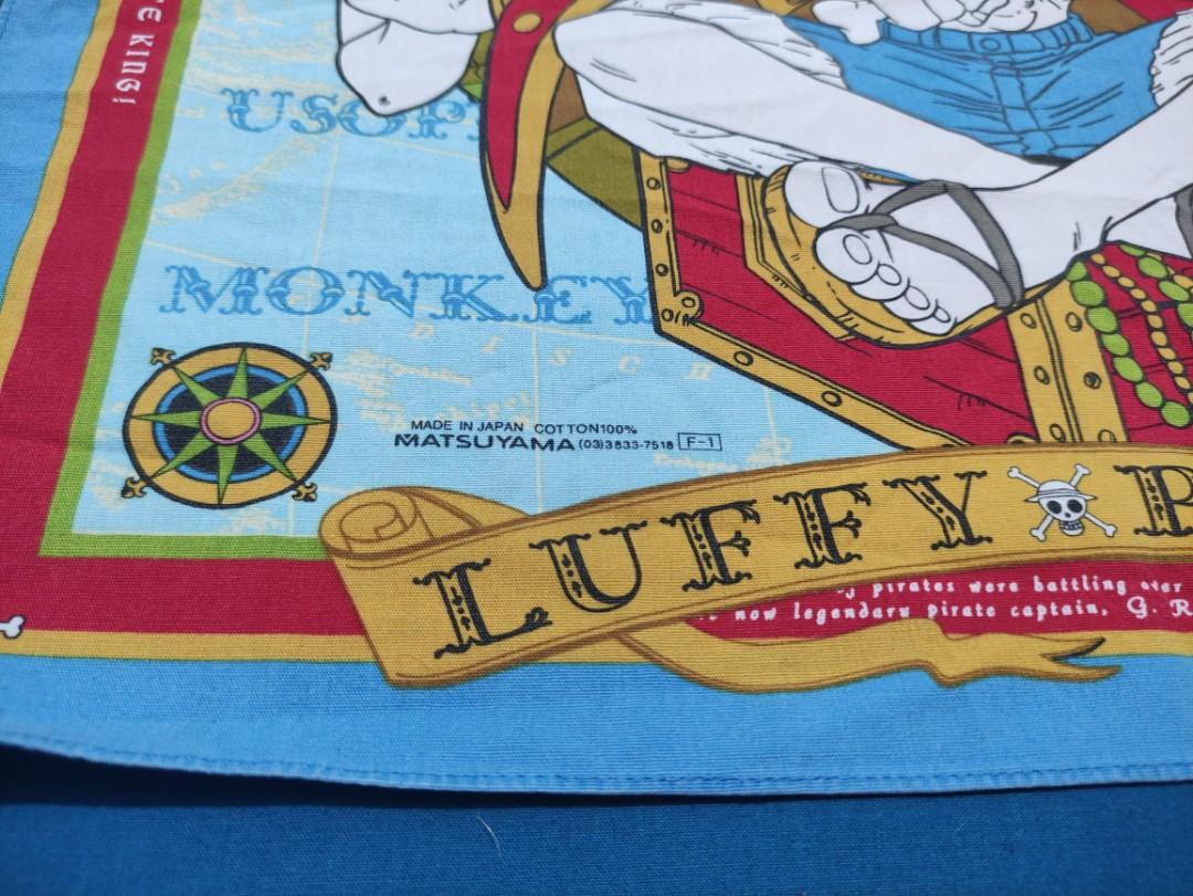 One Piece Luffy Pirates Anime Handkerchief Hanky Panyo, Hobbies & Toys ...