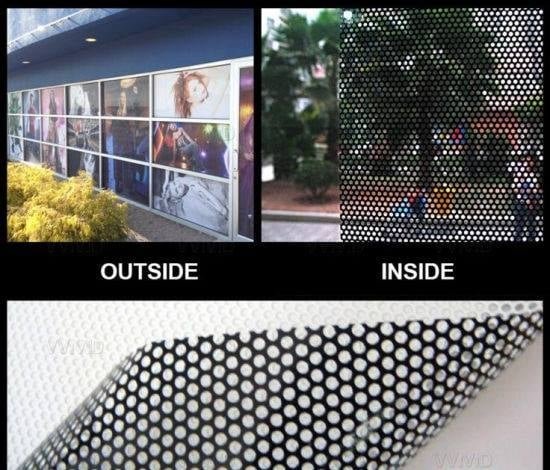 PERFORATED STICKER ONE WAY VISION, Hobbies & Toys, Stationary & Craft ...