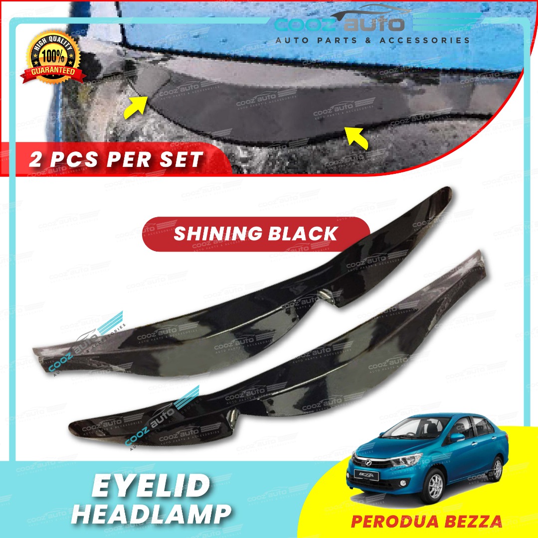 Perodua Bezza 2016 - 2019 Headlamp Lid Cover Eyebrow Eyelid Lip Eye ...