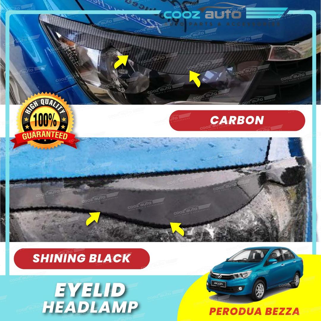 Perodua Bezza 2016 - 2019 Headlamp Lid Cover Eyebrow Eyelid Lip Eye ...