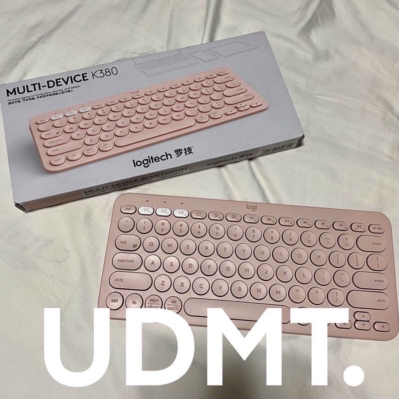 Pink X-Tech Logitech K380 Wireless Multi-Device Bluetooth Keyboard for ...