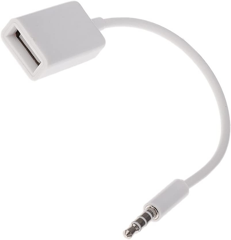 Plug Jack 3.5mm To USB 2.0 Female AUX Audio Adapter Converter Cable ...