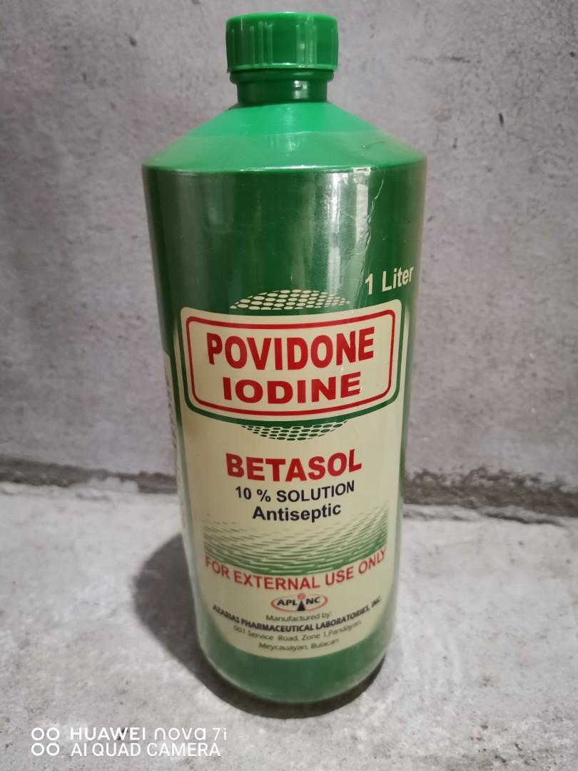 Povidone Iodine 1 liter, Health & Nutrition, Medical Supplies & Tools ...
