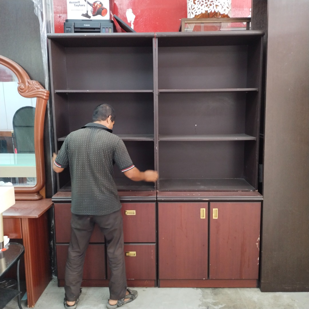 Rak buku file cabinet terpakai, Furniture & Home Living, Furniture ...