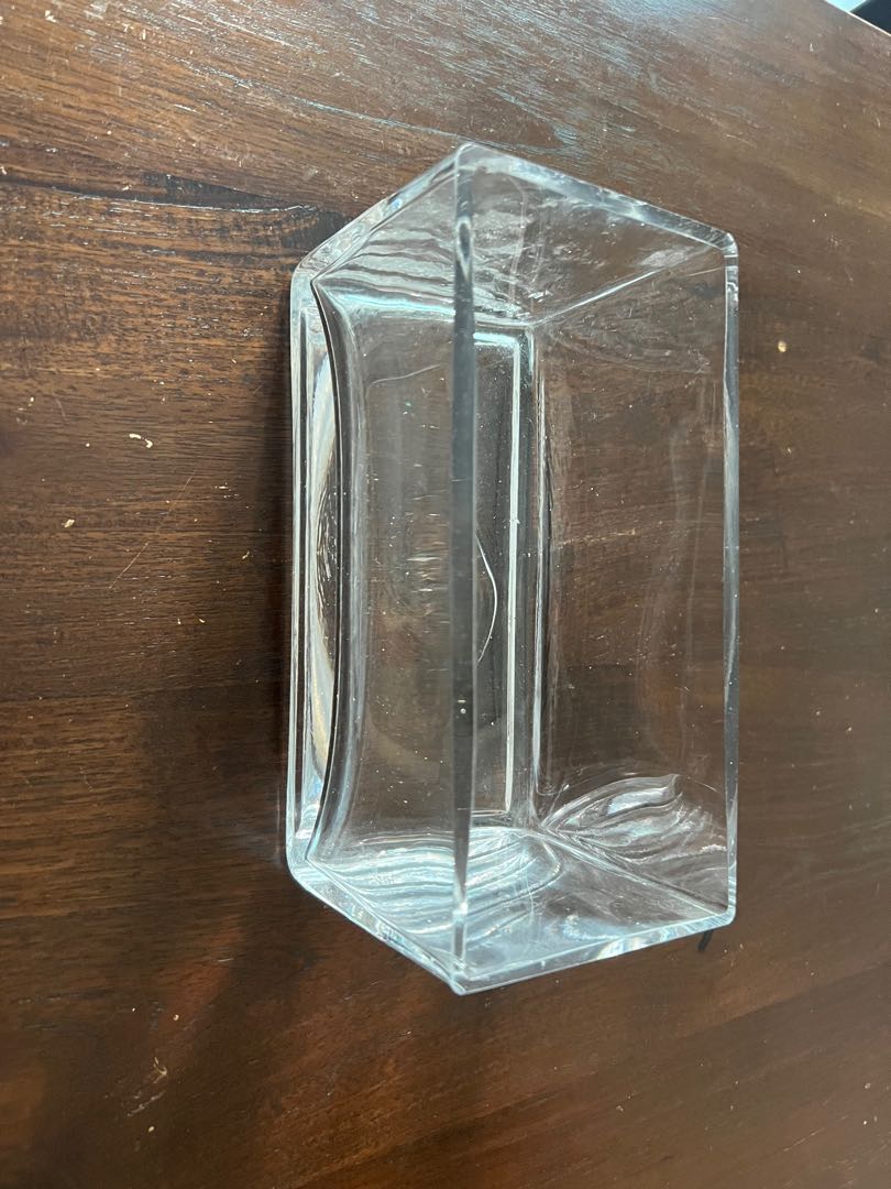 Rectangle glass bowl-good for decorating with fresh flowers, Furniture ...