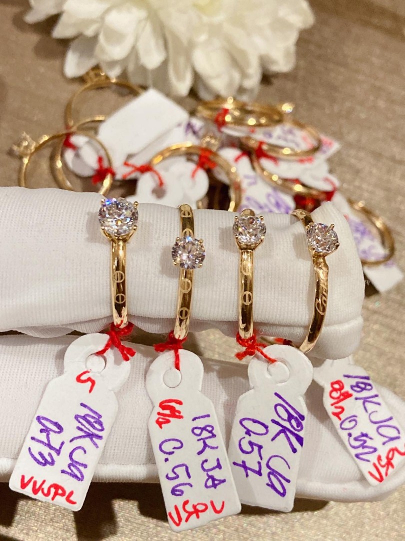 Russian Stones Ring 18k, Women's Fashion, Jewelry & Organizers, Rings ...