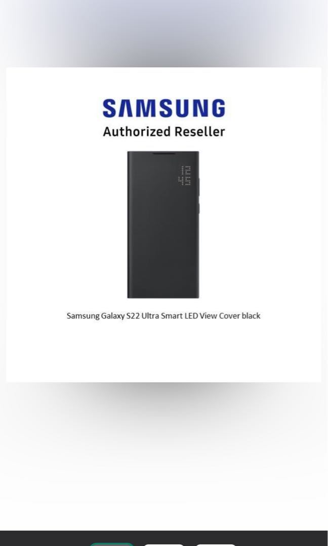Samsung s22 Ultra Smart LED cover, Mobile Phones & Gadgets, Mobile ...