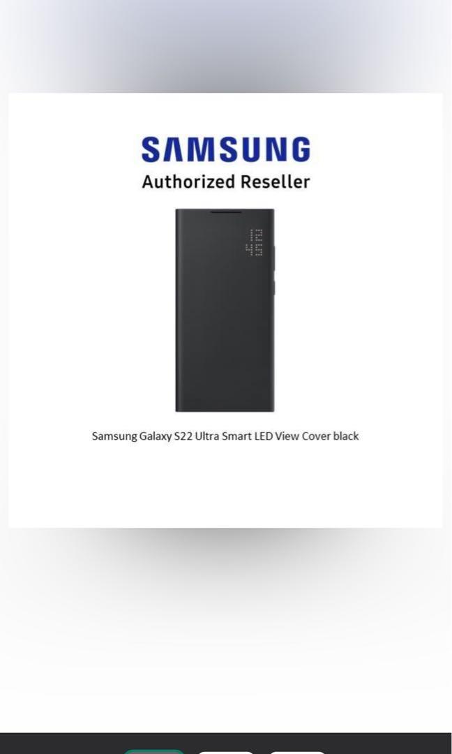 Samsung s22 Ultra Smart LED cover, Mobile Phones & Gadgets, Mobile ...