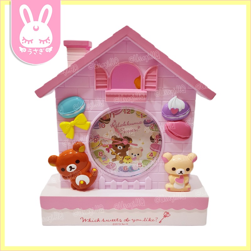 San-X Rilakkuma Korilakkuma Sweets & Sweets Premium Wall Cuckoo Clock ...