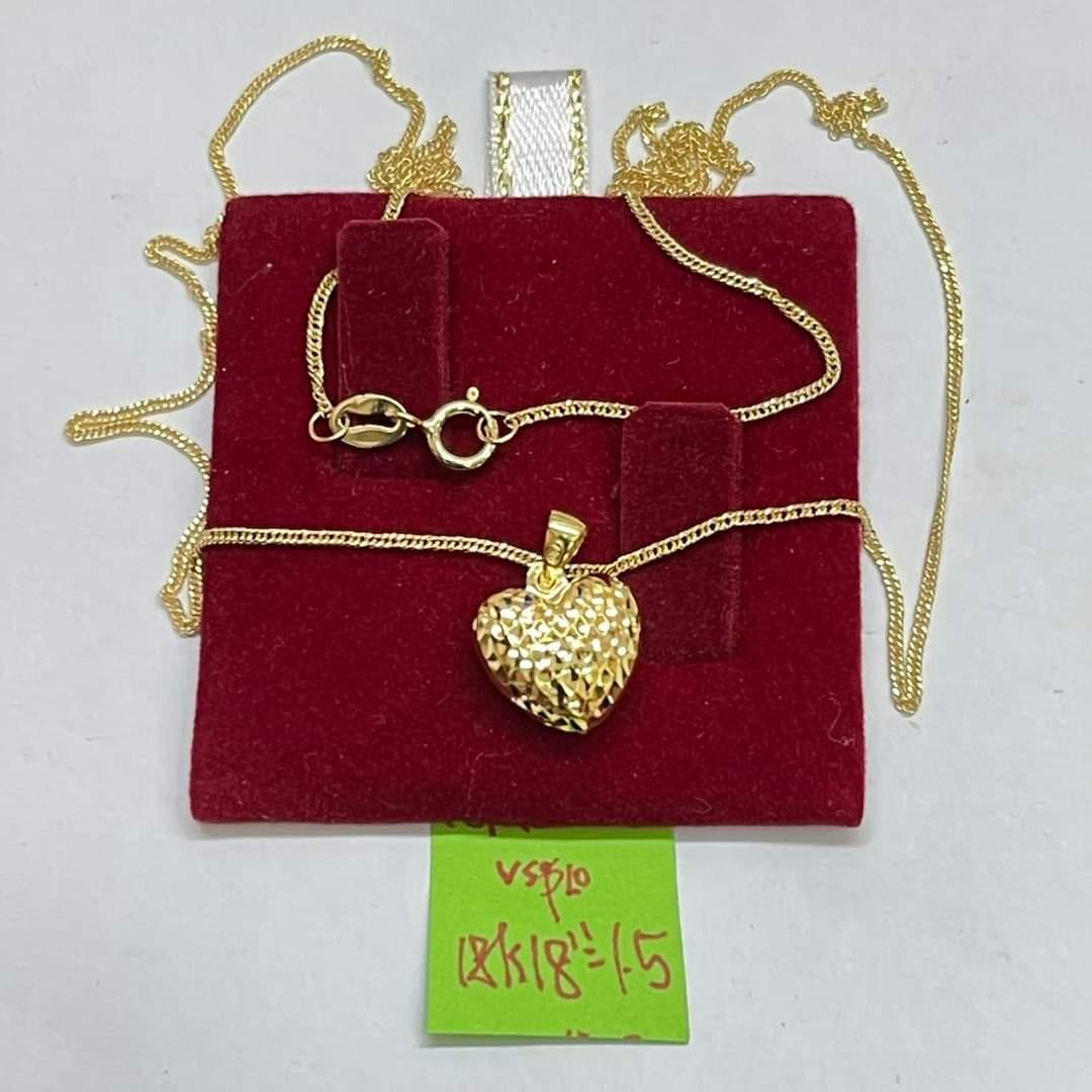 Sdg Heart Necklace RC 18k, Women's Fashion, Jewelry & Organizers ...