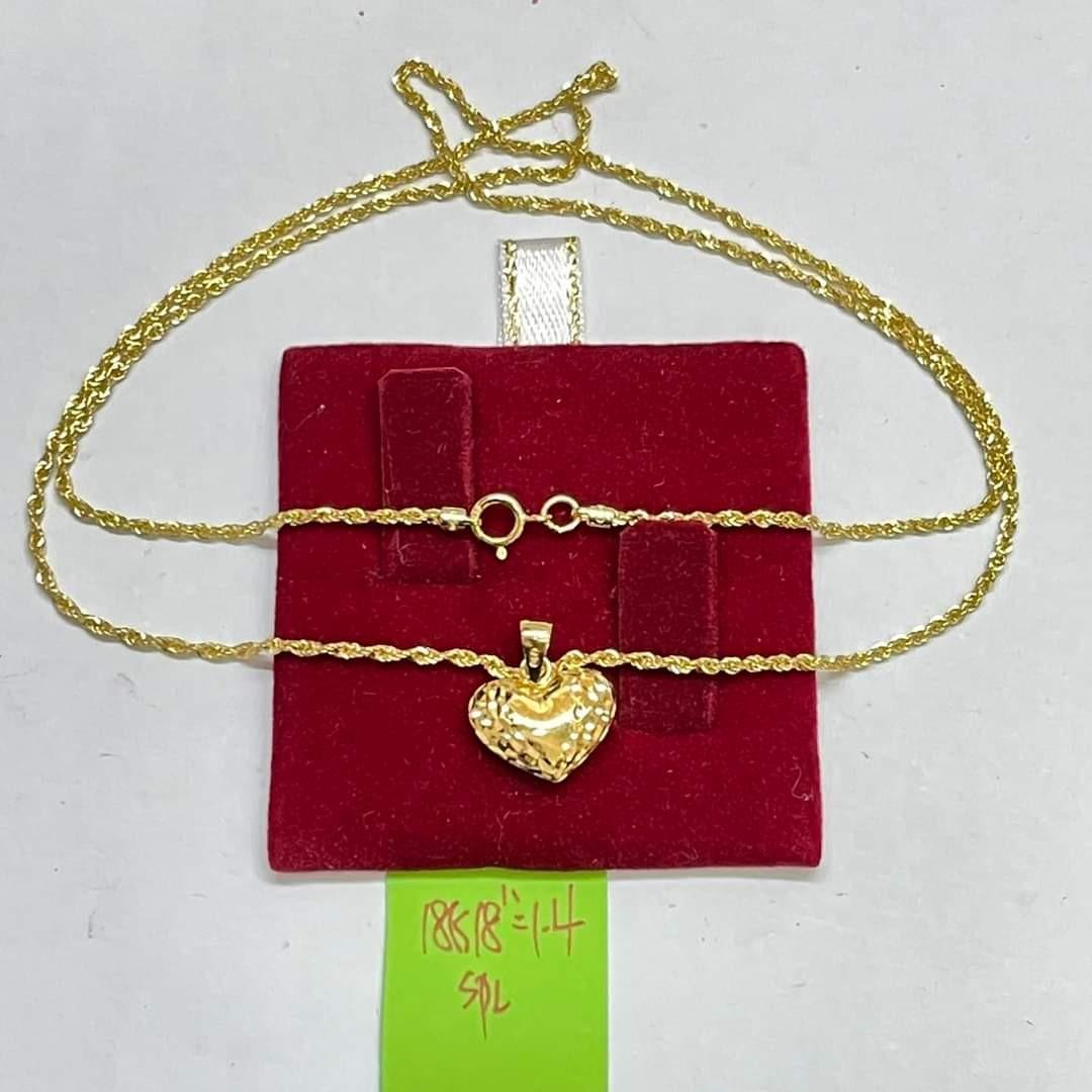 Sdg Heart Necklace RC 18k, Women's Fashion, Jewelry & Organizers ...