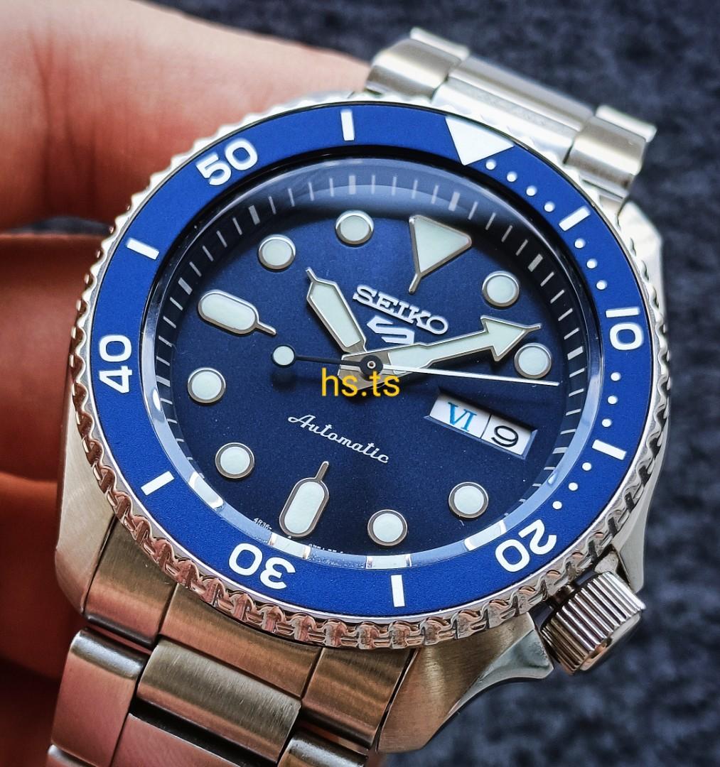 Seiko 5 Blue 5KX Automatic Sports Watch SRPD51K1, Men's Fashion ...