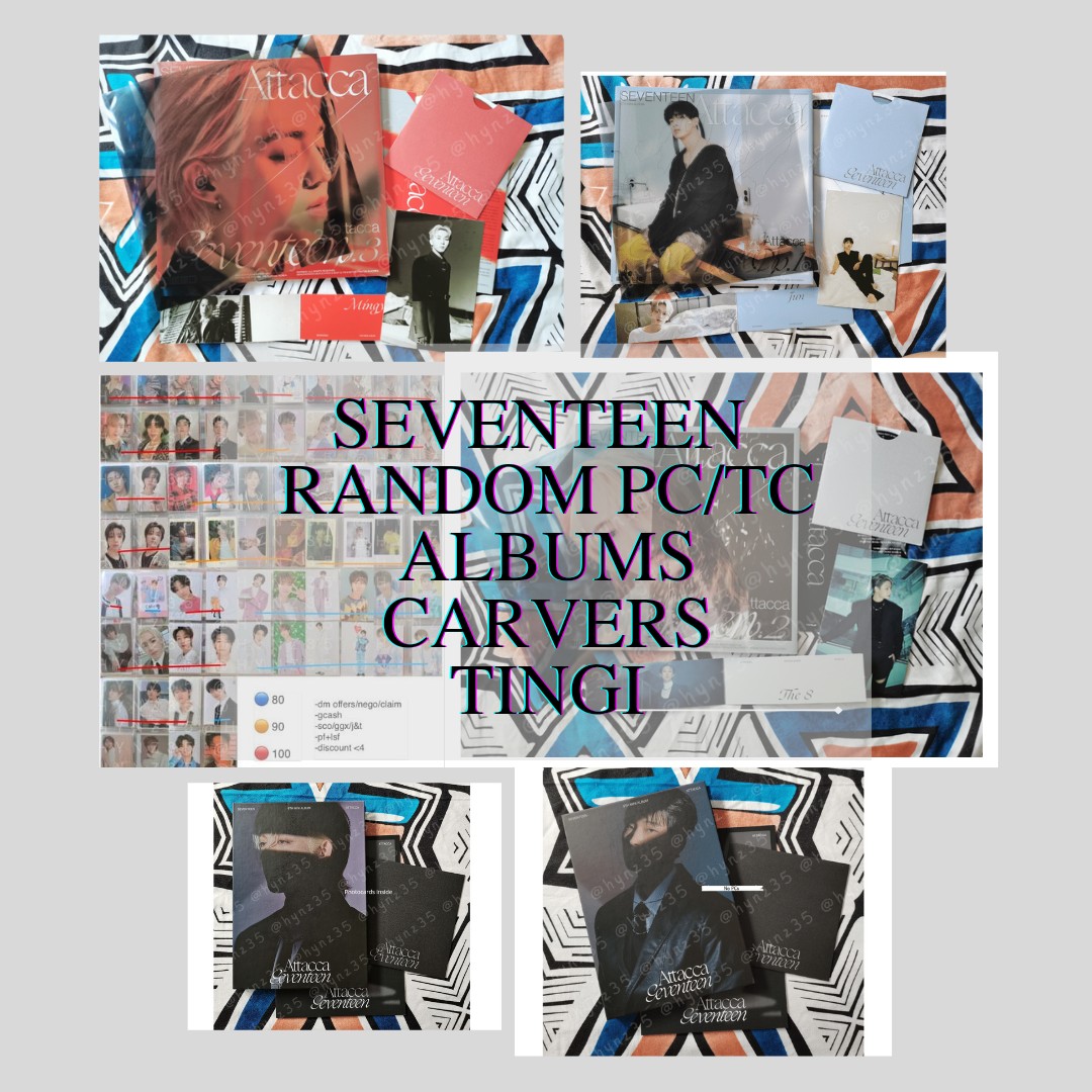 Seventeen random pc / tc / album / carver tingi, Hobbies & Toys ...