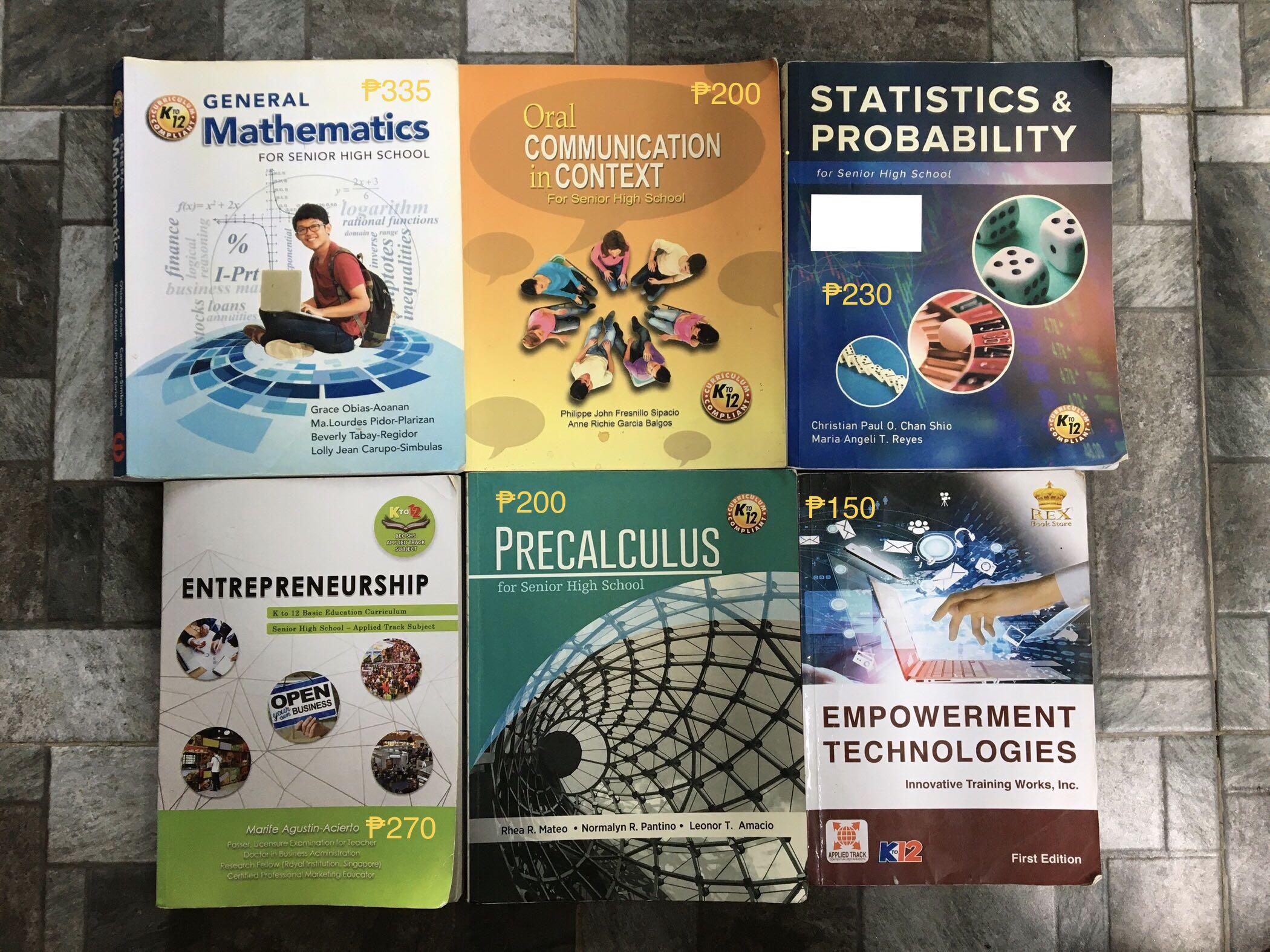 SHS Books, Senior High School Book | General Mathematics, Oral ...