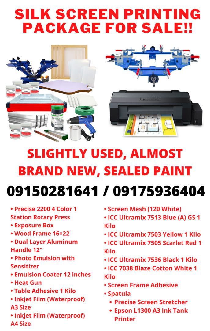 SILK SCREEN PRINTING PACKAGE, Business Services, Others on Carousell