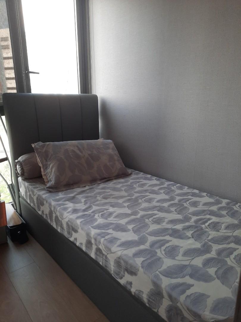 Single Size Storage Bedframe, Furniture & Home Living, Furniture, Bed ...