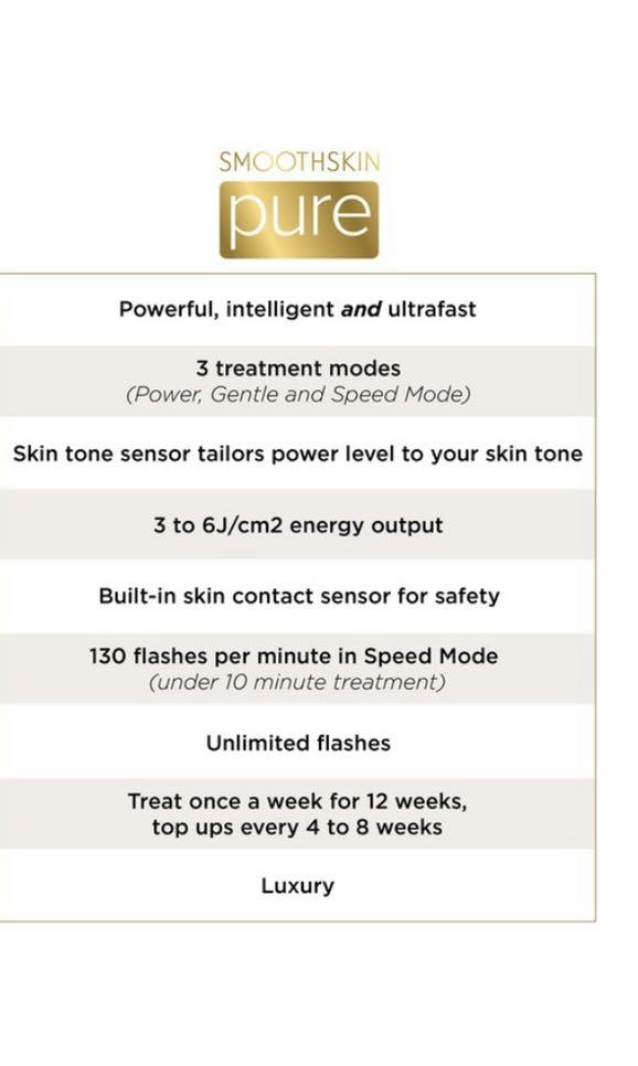 SmoothSkin IPL Pure Intelligent IPL Permanent Visible Hair Removal With ...