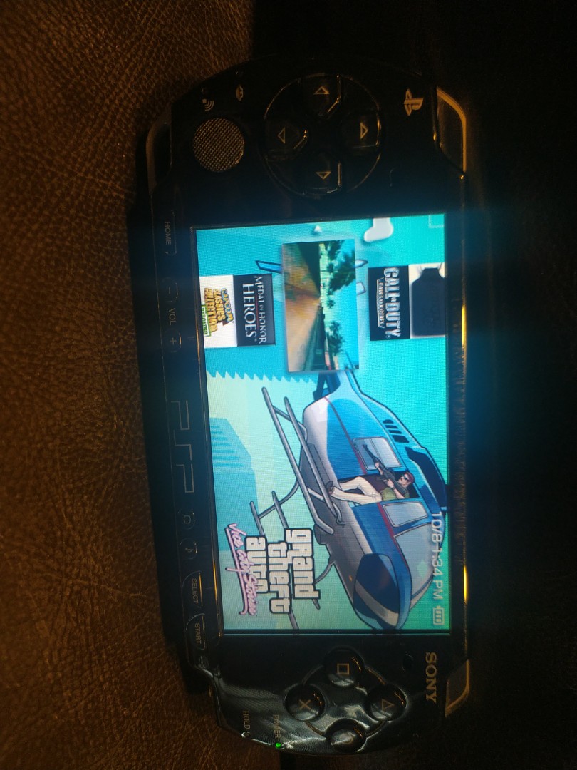 Sony PSP 2000 playstation portable 64 or 128 GB memory card. battery ...