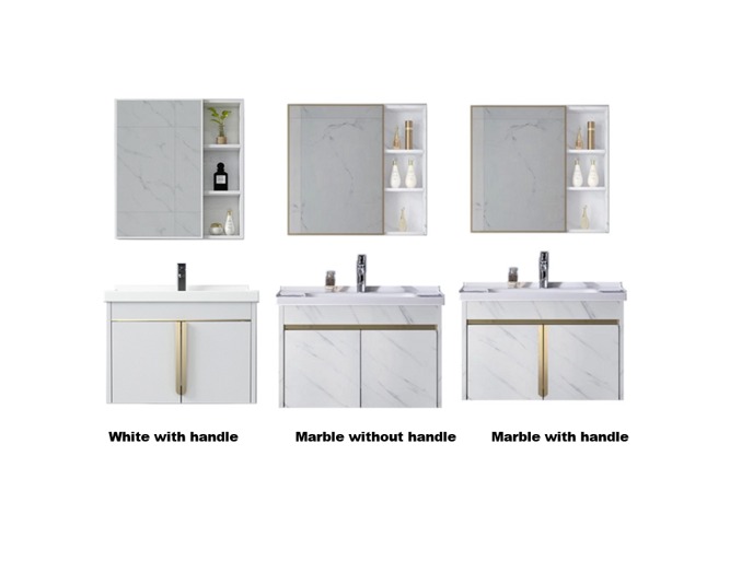 Stainless Steel Basin cabinet+mirror cabinet package, Furniture & Home ...