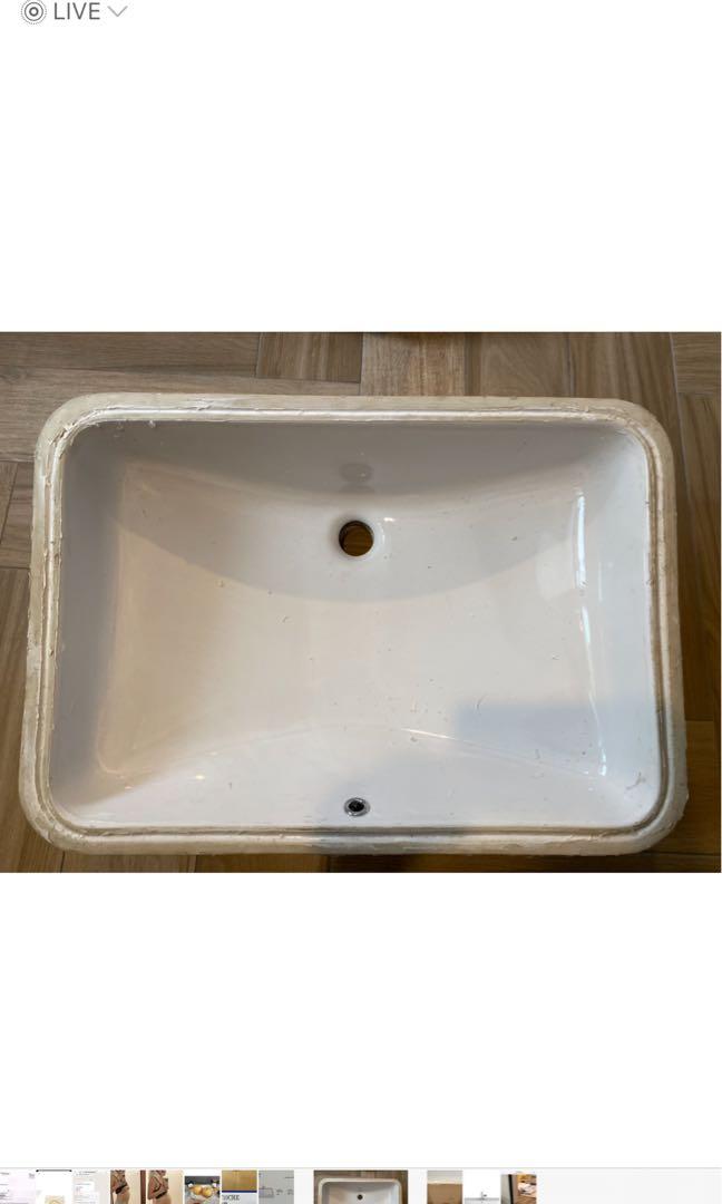 Toto Sink LW595J, Furniture & Home Living, Bathroom & Kitchen Fixtures ...
