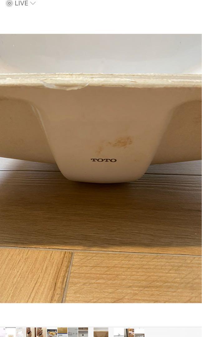Toto Sink LW595J, Furniture & Home Living, Bathroom & Kitchen Fixtures ...