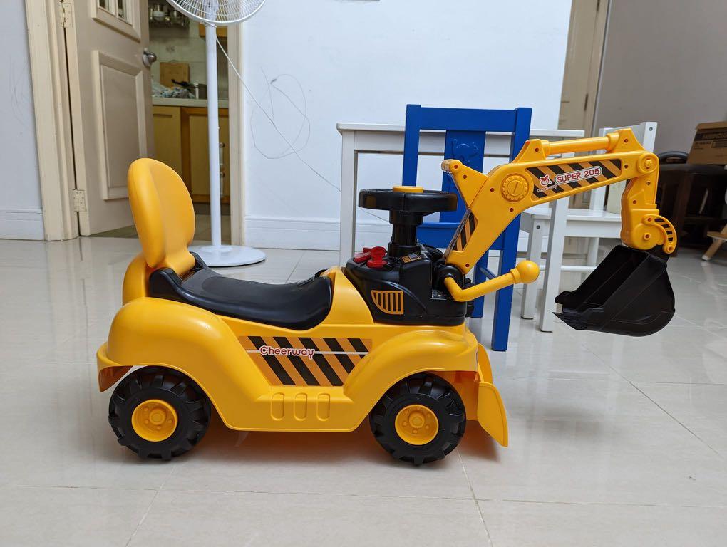Toy excavator/claw ride on car toy, Babies & Kids, Infant Playtime on ...
