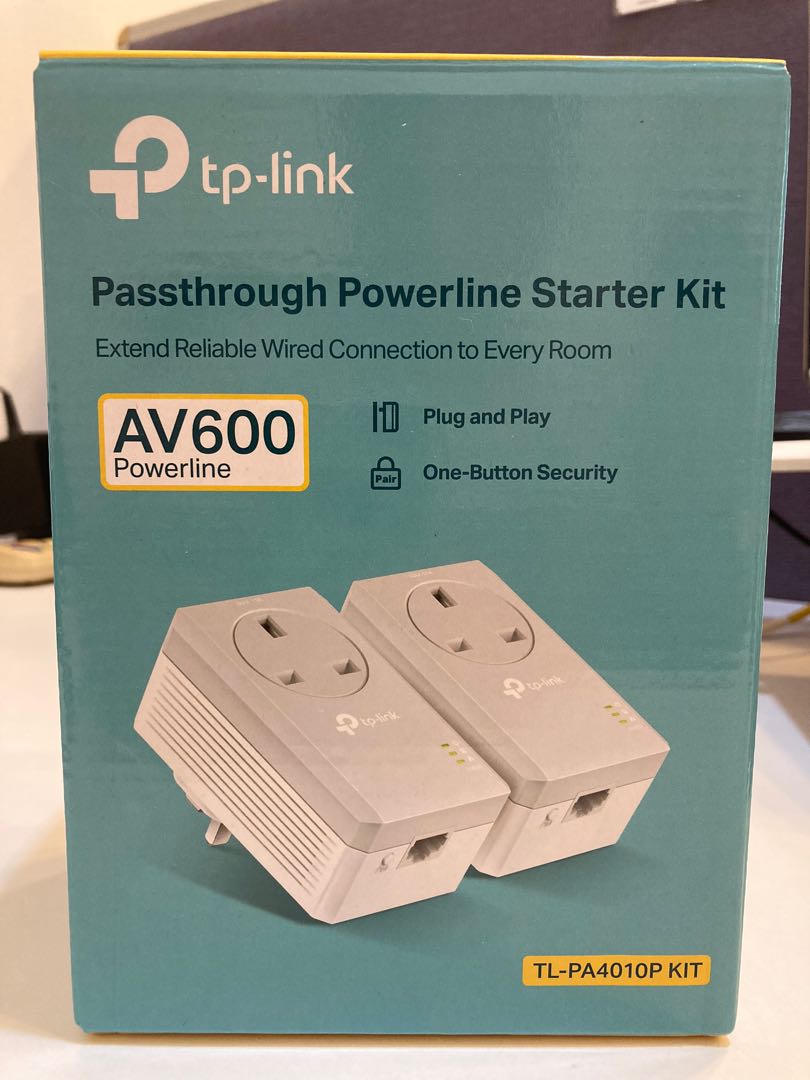 TP-Link AV600 Passthrough Powerline Adaptor, Computers & Tech, Parts ...