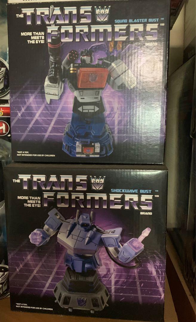 Transformer Diamond Select Soundblaster and Ratbat, Shockwave bust ...