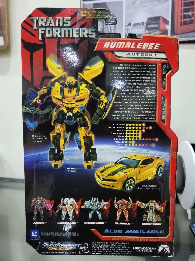 Transformers Movie 2007 Deluxe Bumblebee, Hobbies & Toys, Toys & Games ...