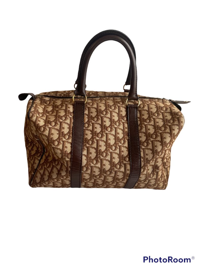 Vintage Dior Monogram Boston, Luxury, Bags & Wallets on Carousell