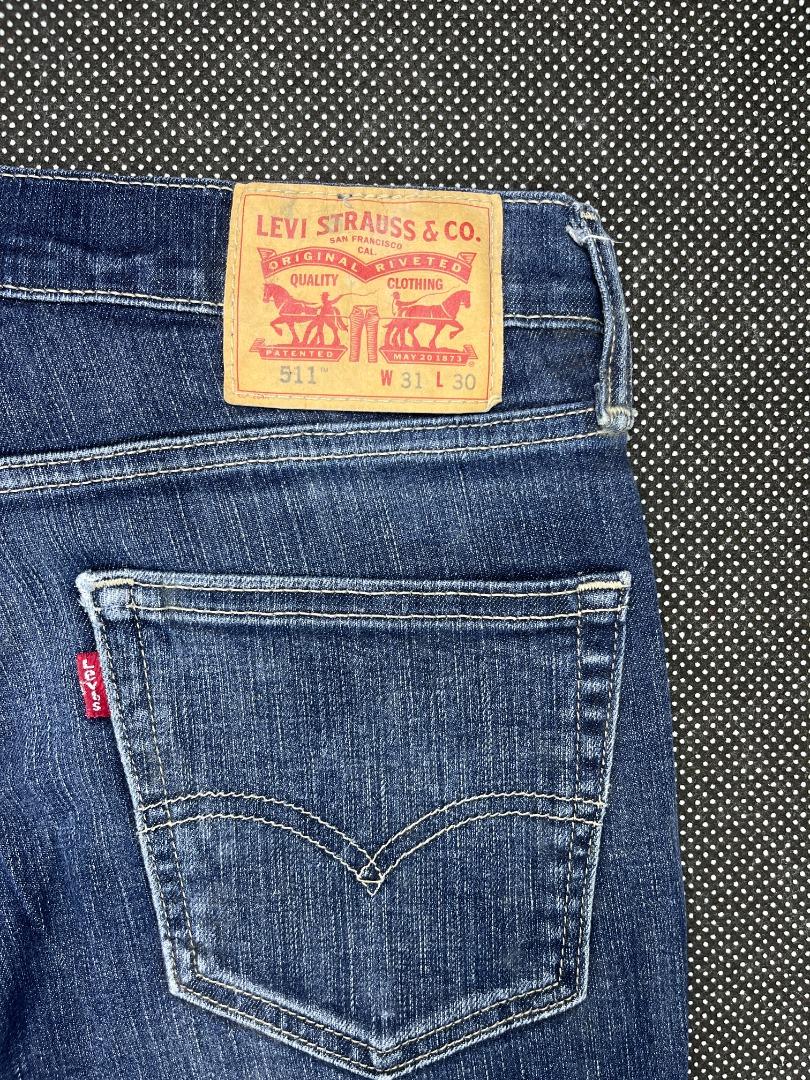 Vintage Levis 511 Indigo Blue Jeans - J065, Men's Fashion, Bottoms, Jeans on Carousell