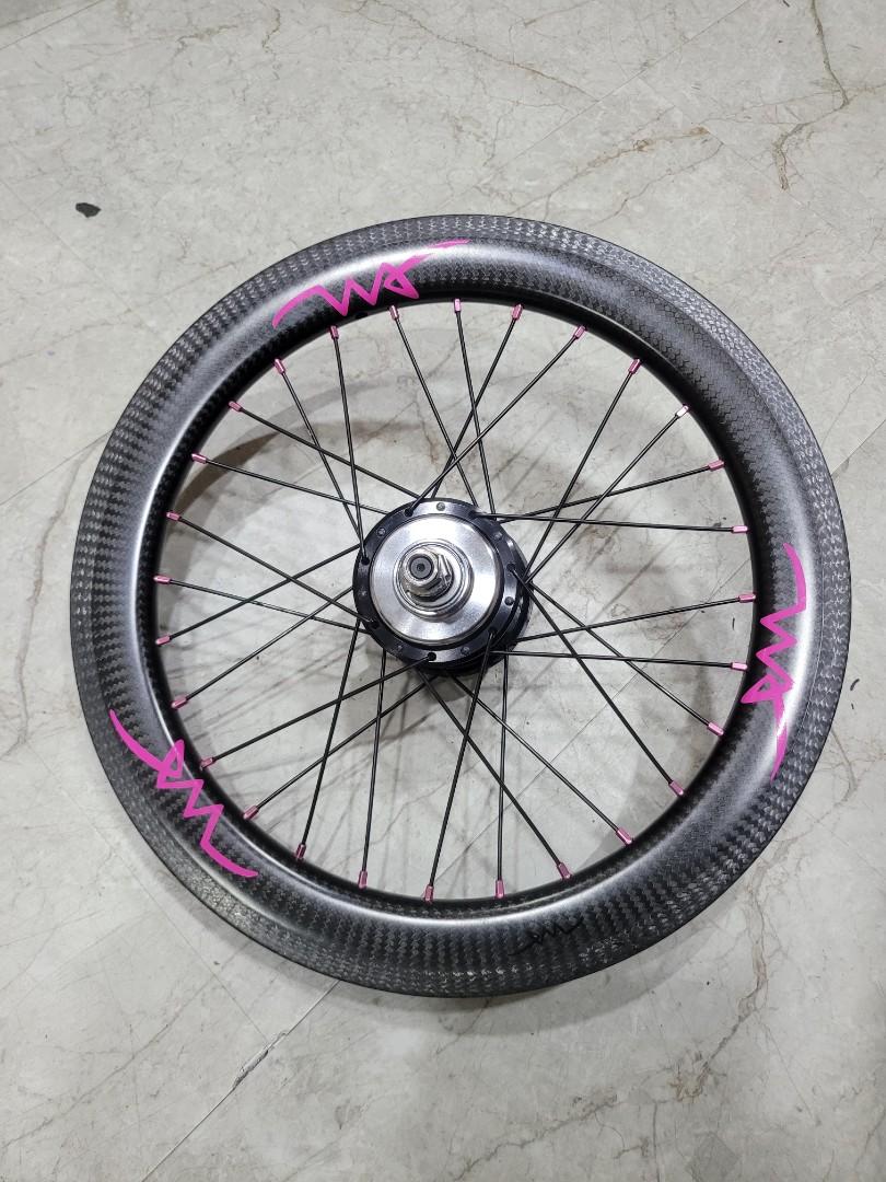 Wheels angle carbon rim for Brompton, Sports Equipment, Bicycles ...