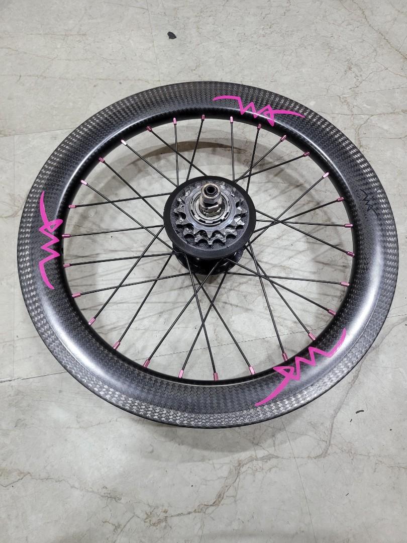 Wheels angle carbon rim for Brompton, Sports Equipment, Bicycles ...