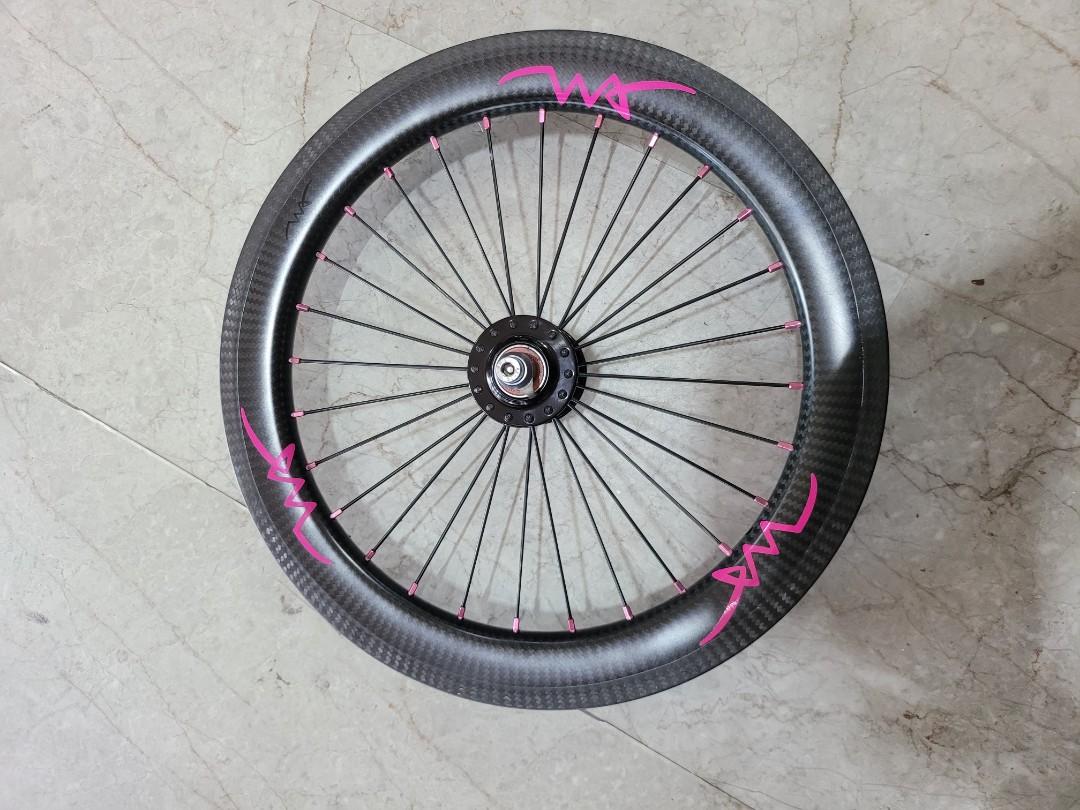 Wheels angle carbon rim for Brompton, Sports Equipment, Bicycles ...