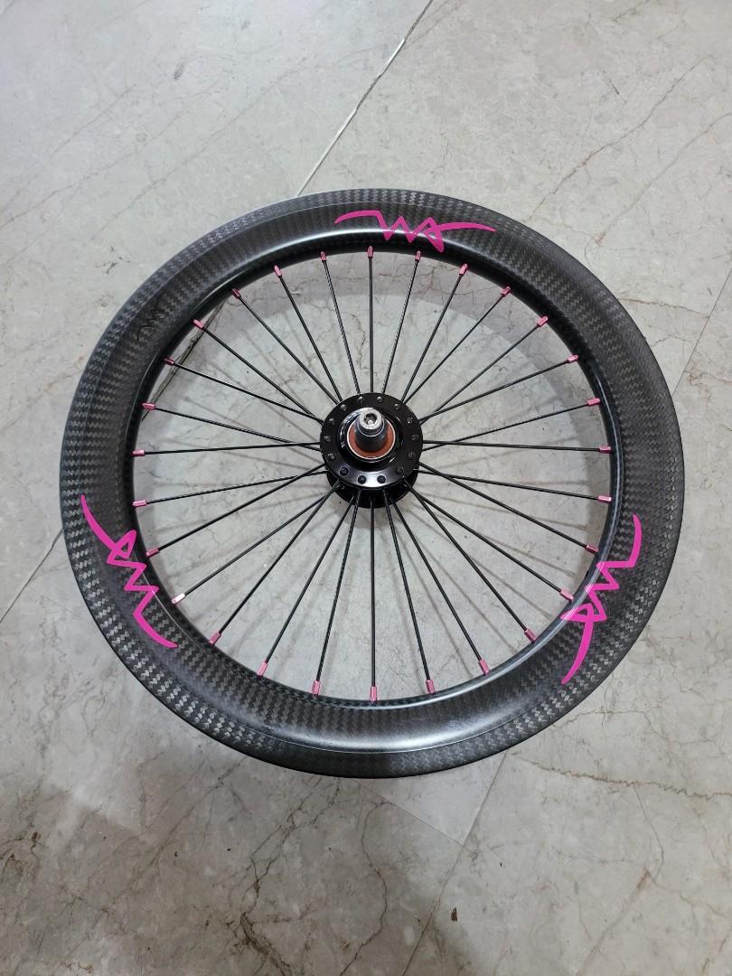 Wheels angle carbon rim for Brompton, Sports Equipment, Bicycles ...